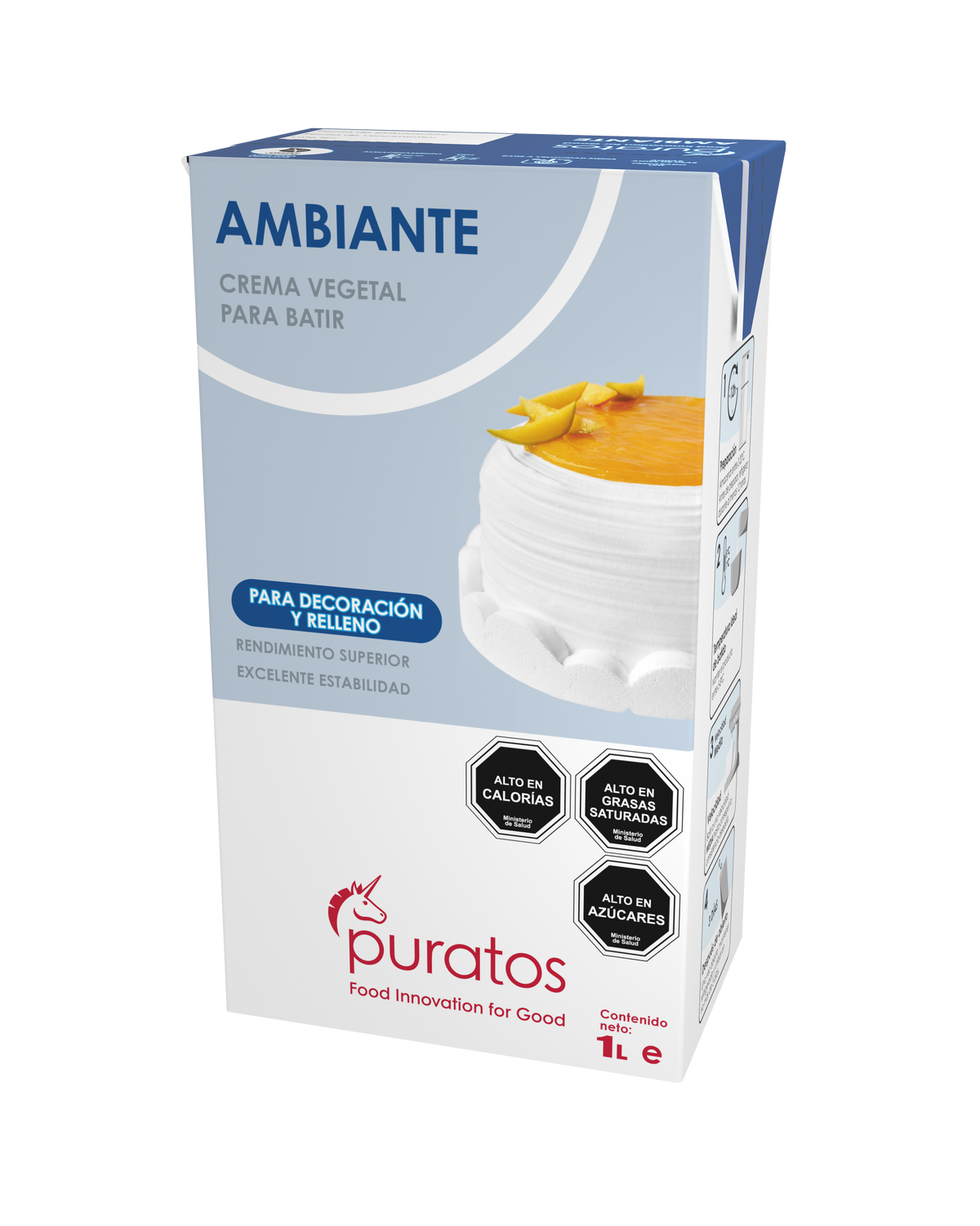 Crema Vegetal Ambiante Puratos 1 Litro nueva imagen - Amparo Reposteria