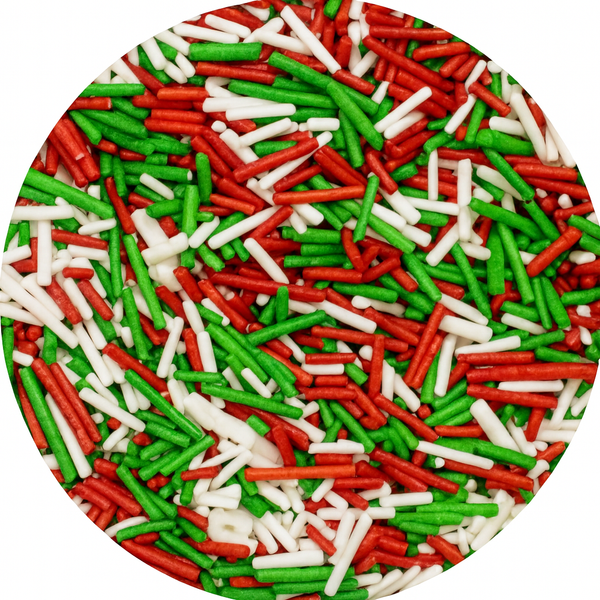Sprinkles Navideños Granillo Rojo Verde Blanco 500 gr | Amparo ...