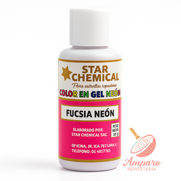 Colorante Gel Comestible Repostería Star Chemical Color Fucsia Neon ...
