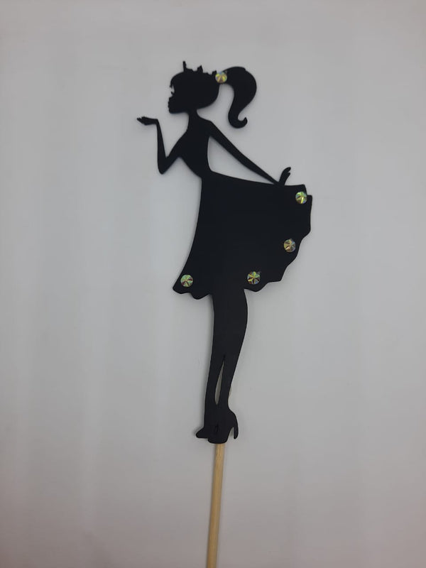 Cake topper mujer - Amparo Reposteria